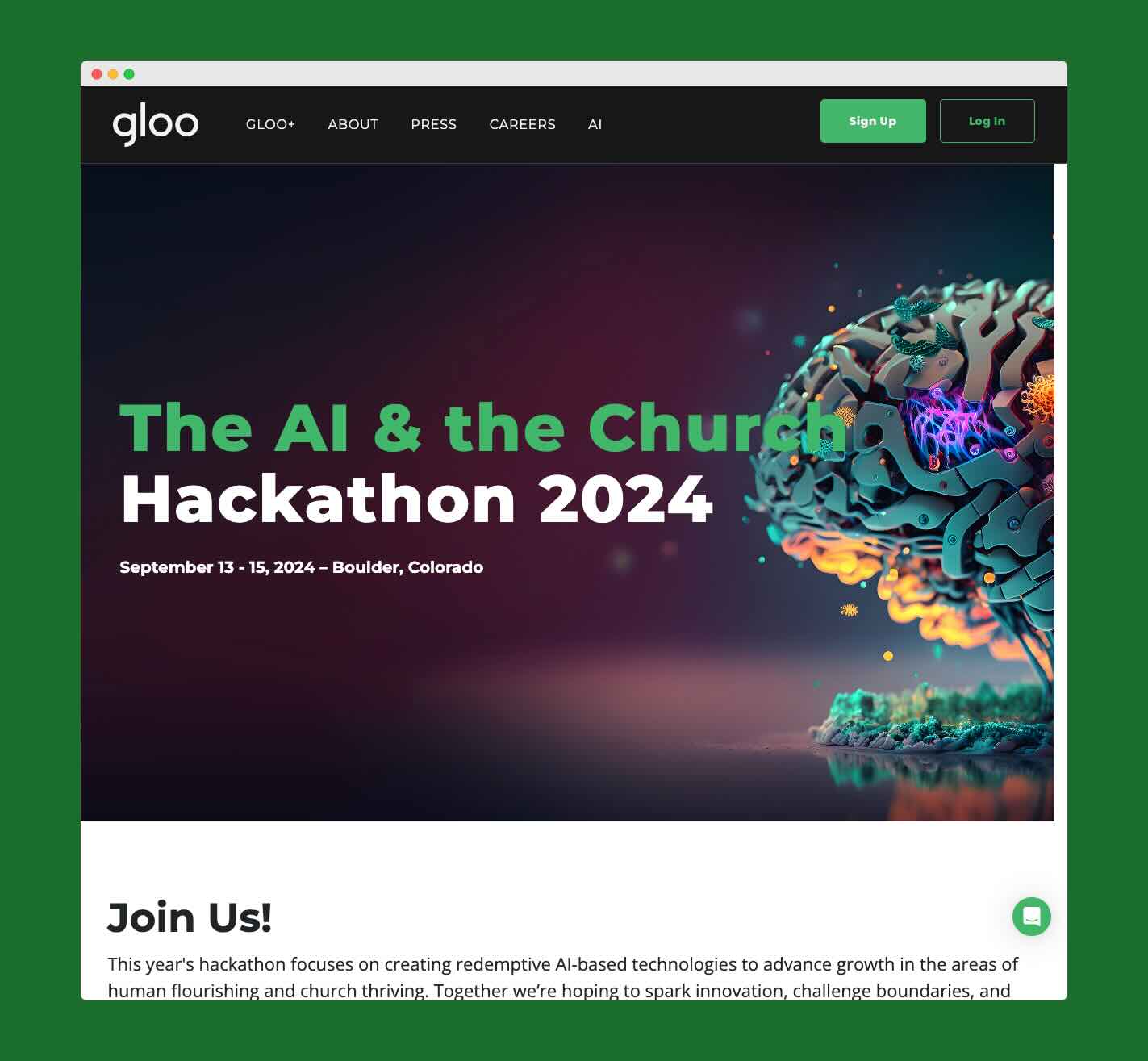 Gloo Announces Second Annual AI & The Church Hackathon For 2024 ...