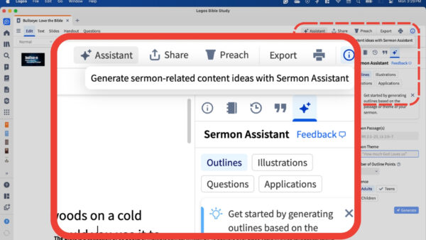 Logos AI Sermon Assistant Sneak Peek - ChurchTechToday.com | Resources ...